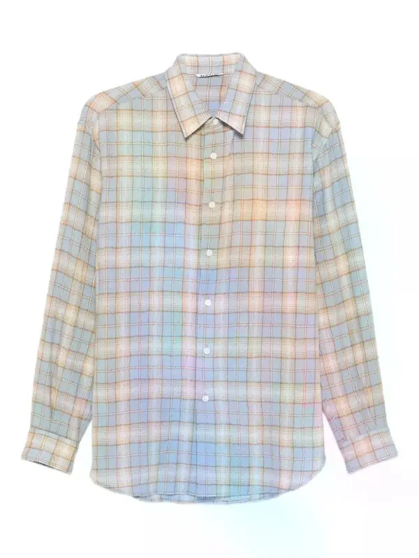 Auralee Airy Checked Shirt
