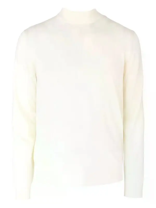 LARDINI Knit Mock-neck Sweater - White