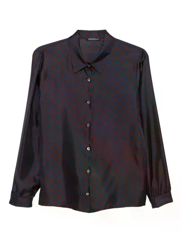 LAURA-URBINATI Trapezoidal-print Shirt