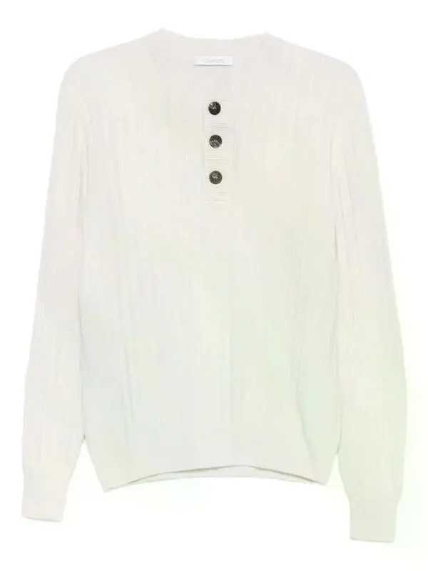 CRUCIANI Wool Blend Sweater - Neutrals