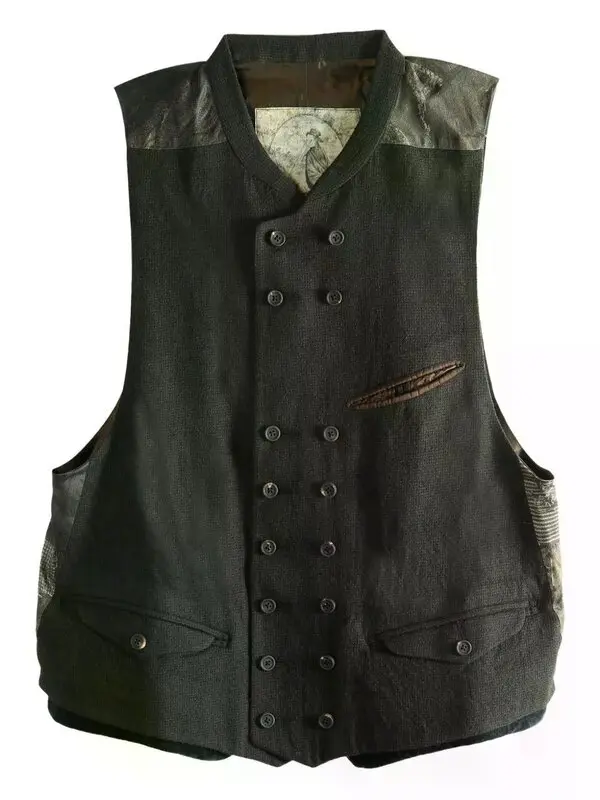 ZIGGY CHEN Wool Double-breasted Waistcoat