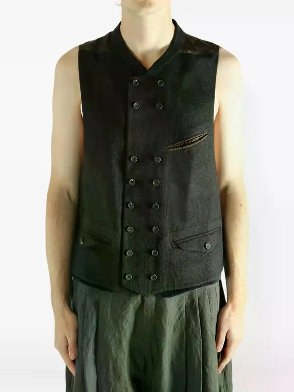 ZIGGY CHEN Wool Double-breasted Waistcoat