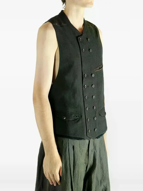 ZIGGY CHEN Wool Double-breasted Waistcoat