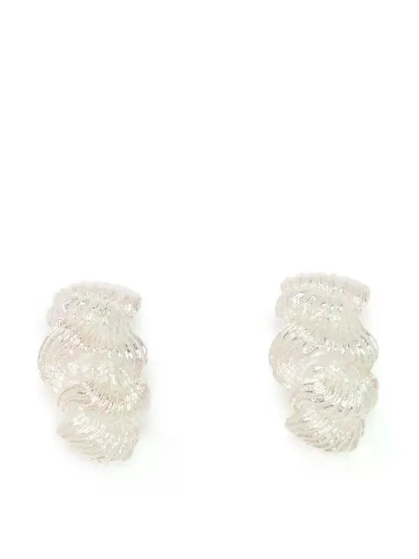 Completedworks Buttercream Textured Earrings - Silver