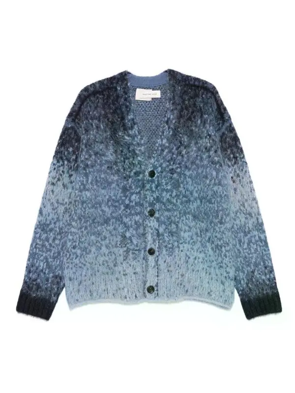 FENG CHEN WANG Buttoned Ombré Cardigan - Blue