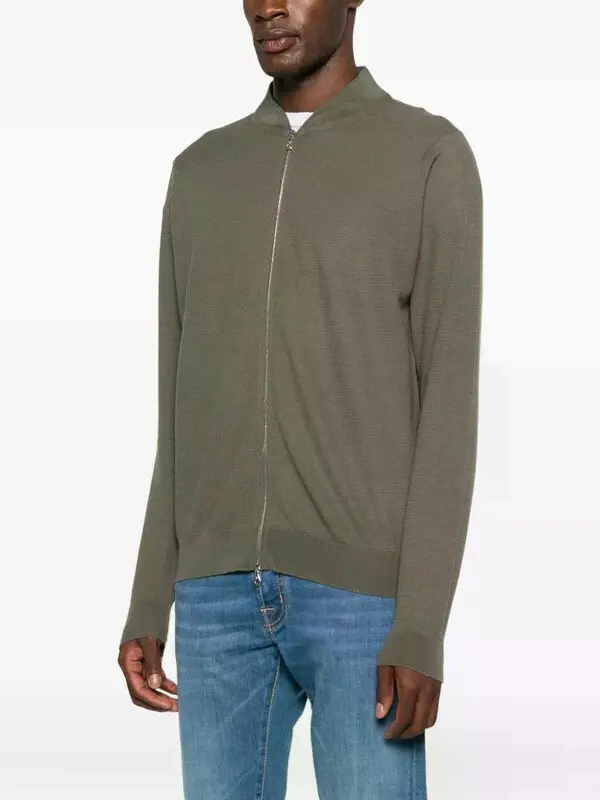 John Smedley Zipped Cardigan