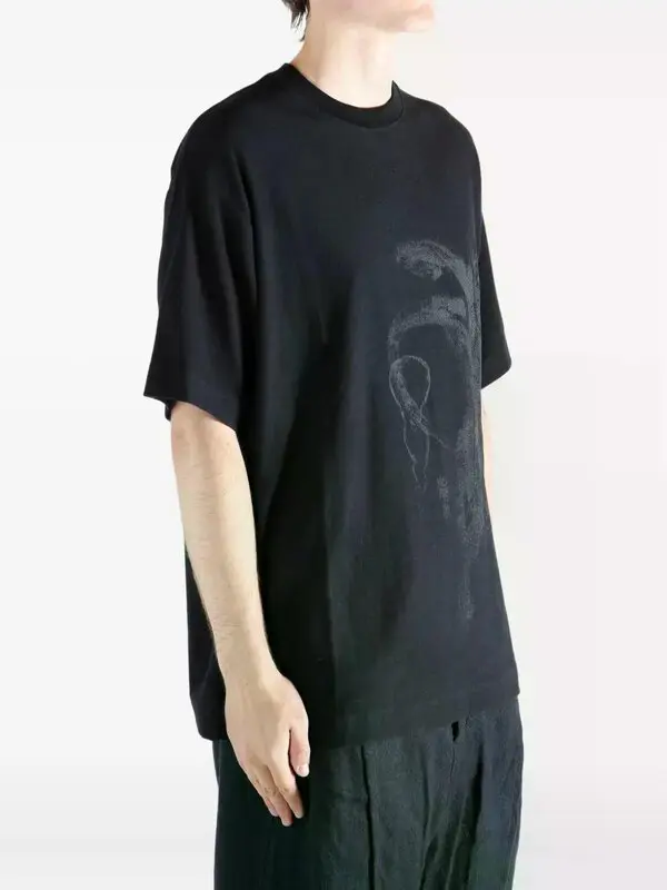 ZIGGY CHEN Digital Print T-shirt - Black