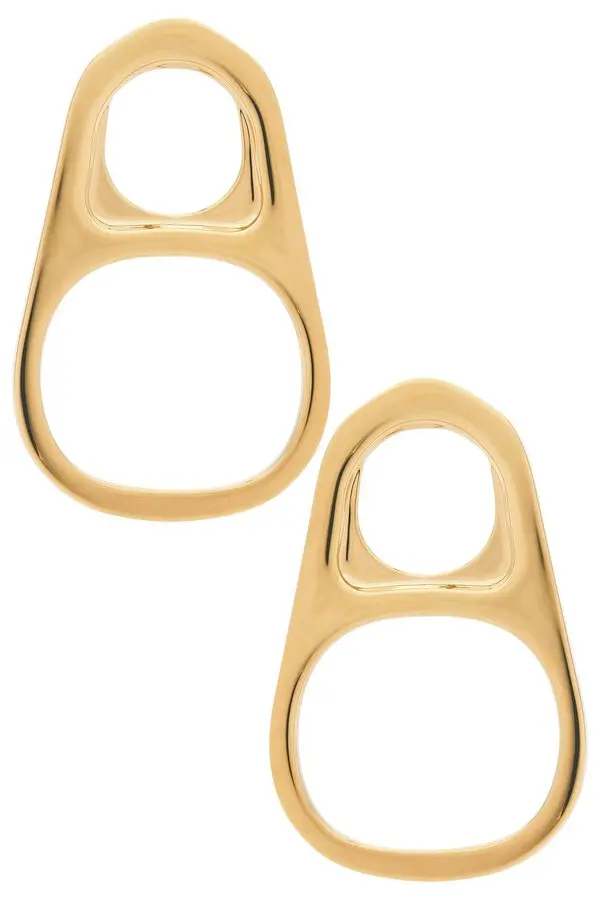JEAN PAUL GAULTIER Pull Tab Can Earrings - Gold