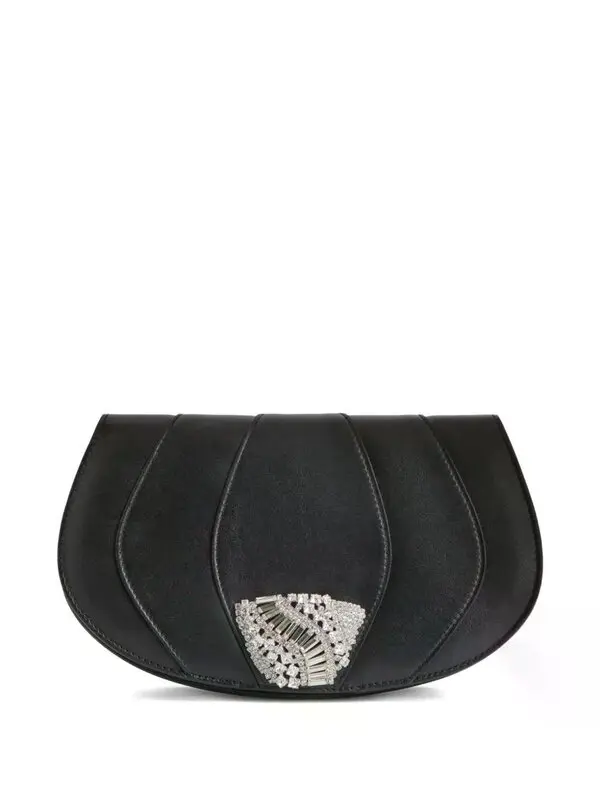 GIUSEPPE ZANOTTI Orbits Leather Clutch