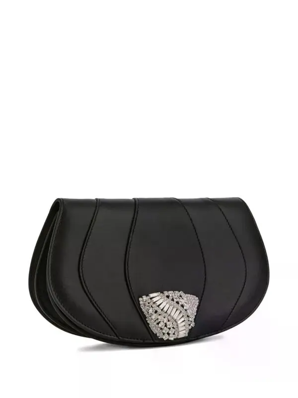 GIUSEPPE ZANOTTI Orbits Leather Clutch