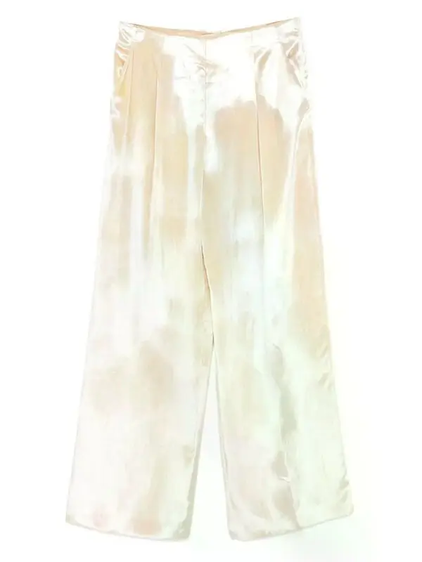 Alberta Ferretti Pleated Straight Trousers