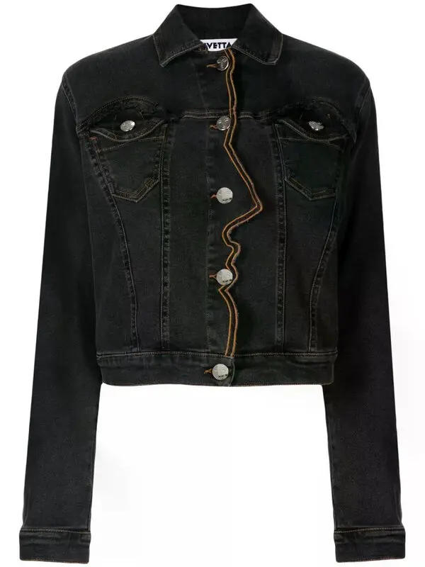 Vivetta Trim-embroidered Denim Jacket