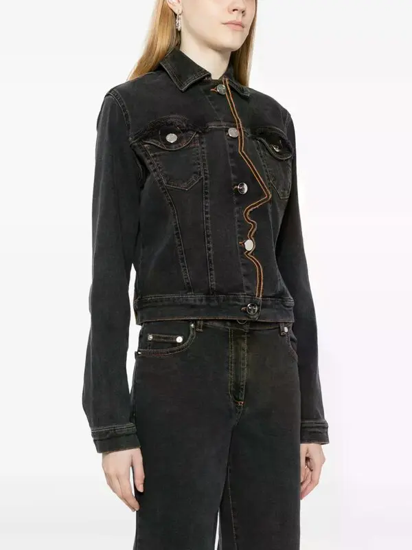 Vivetta Trim-embroidered Denim Jacket