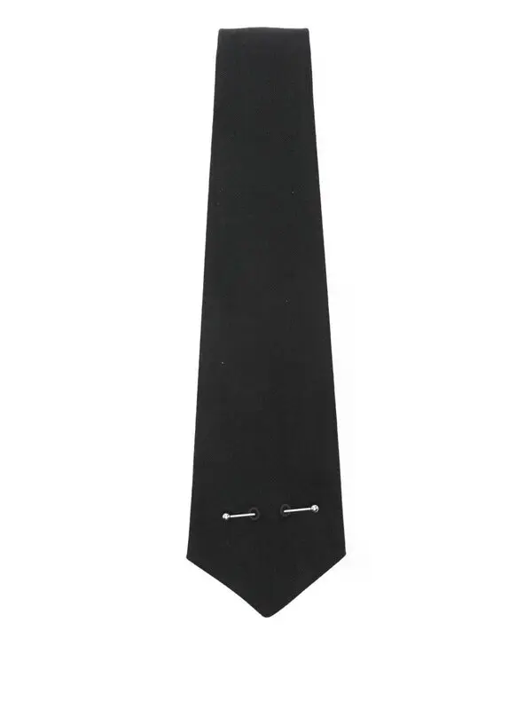 MEDEEA Piercing-detail Tie - Black