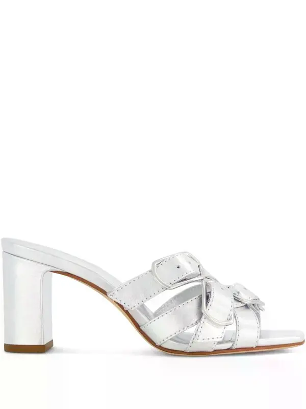 Bernardo 1946 76mm Bea Strappy Sandals - Silver