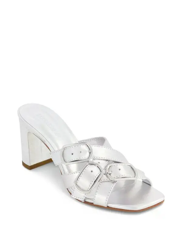 Bernardo 1946 76mm Bea Strappy Sandals - Silver