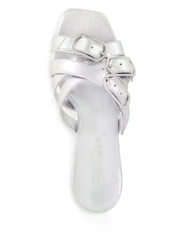 Bernardo 1946 76mm Bea Strappy Sandals - Silver