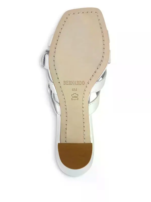 Bernardo 1946 76mm Bea Strappy Sandals - Silver