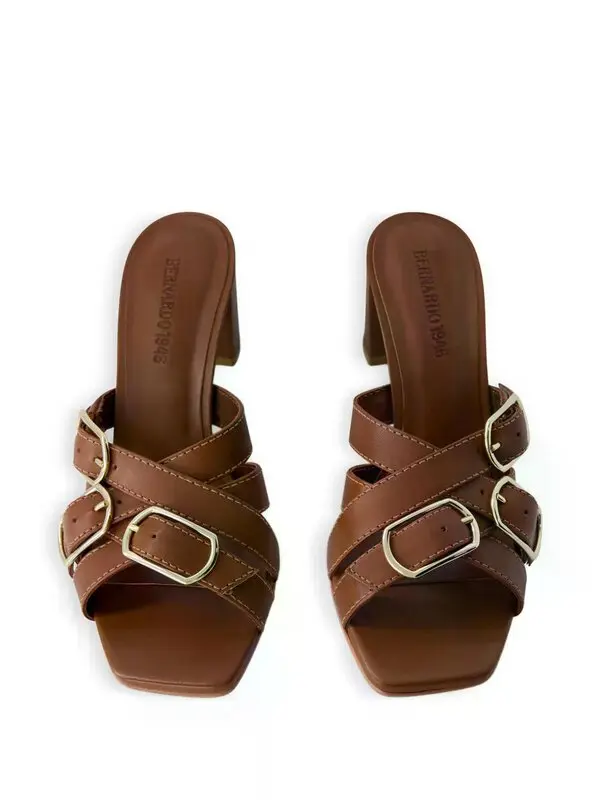 Bernardo 1946 80mm Double-buckle Slide Sandals