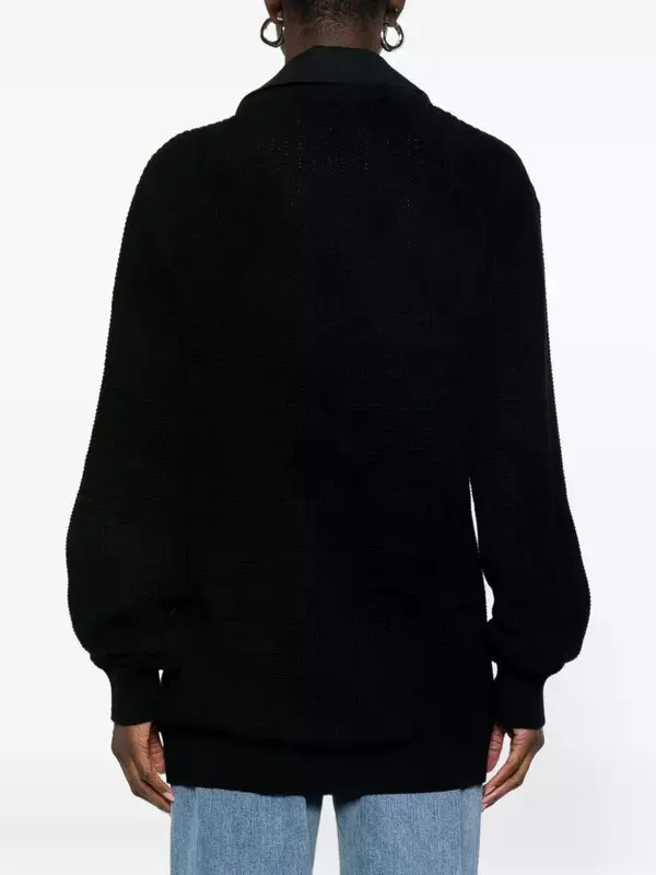MEDEEA Notch Lapel Cardigan