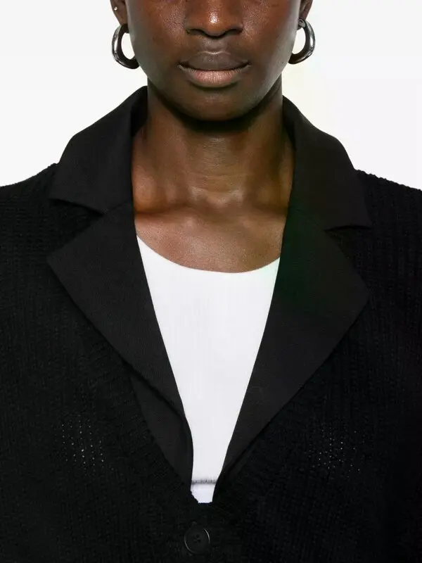MEDEEA Notch Lapel Cardigan