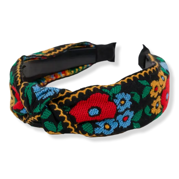 LOCKS & MANE Embroidered Floral Headband