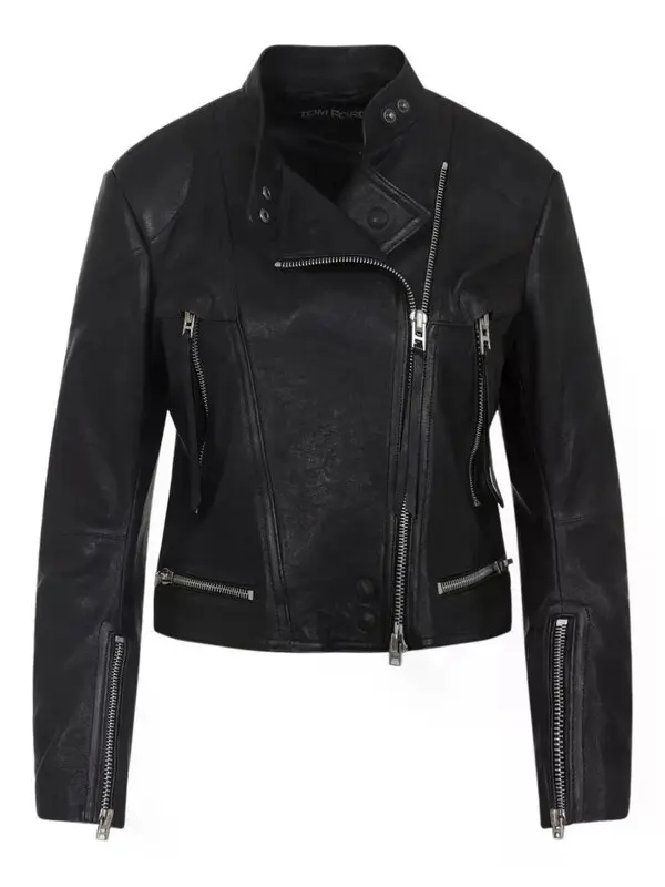 TOM FORD Zipped Leather Biker Jacket