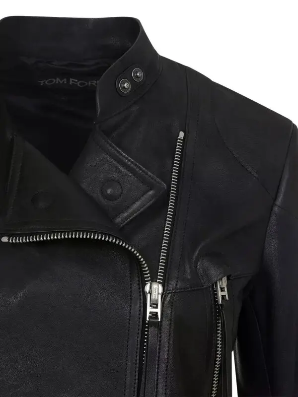 TOM FORD Zipped Leather Biker Jacket