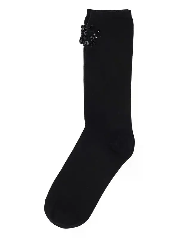 Simone Rocha Beaded Socks - Black