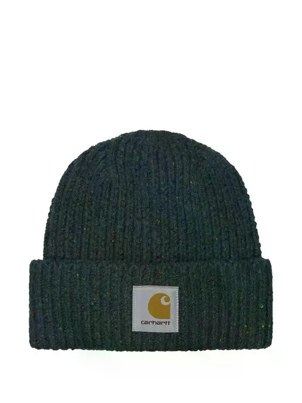 Carhartt Work In Progress Logo Ribbed Beanie - Green