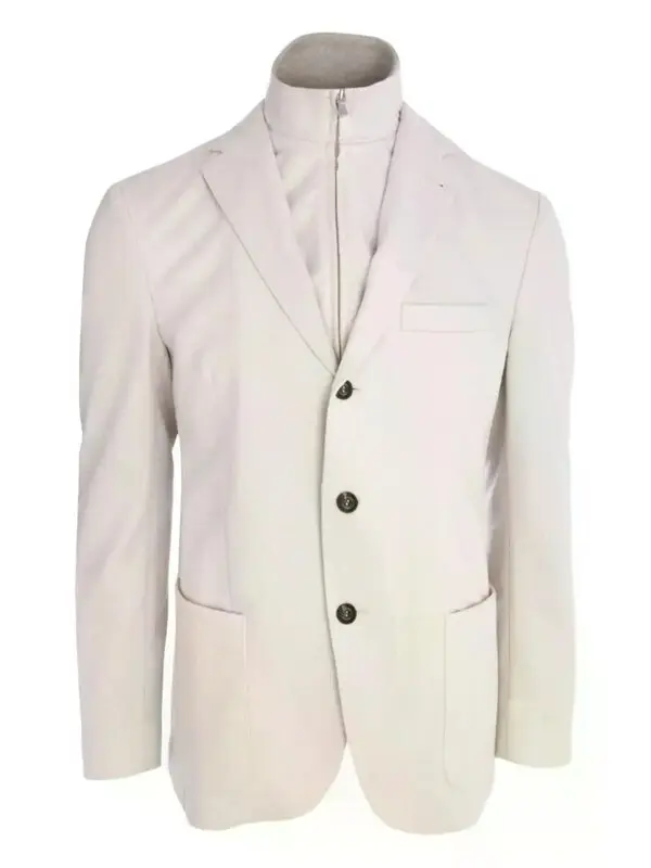 Eleventy Layered Single-breasted Blazer