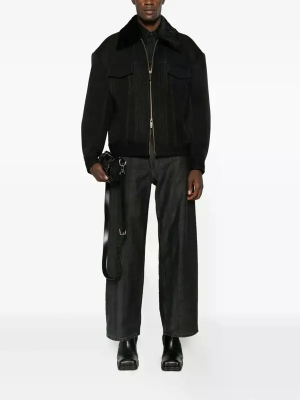 FENG CHEN WANG Fur-collar Zip-up Jacket