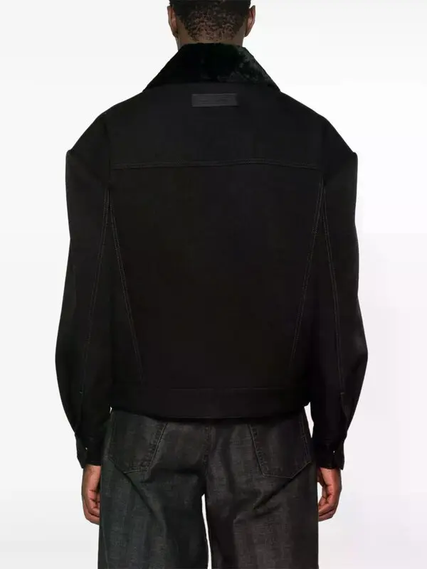 FENG CHEN WANG Fur-collar Zip-up Jacket