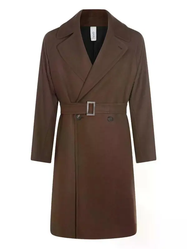 HEVO Belted Double-breasted Coat