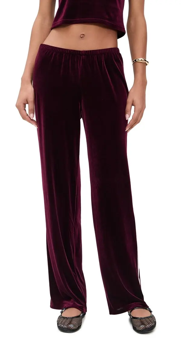 LE BOP Paige Velvet Pants