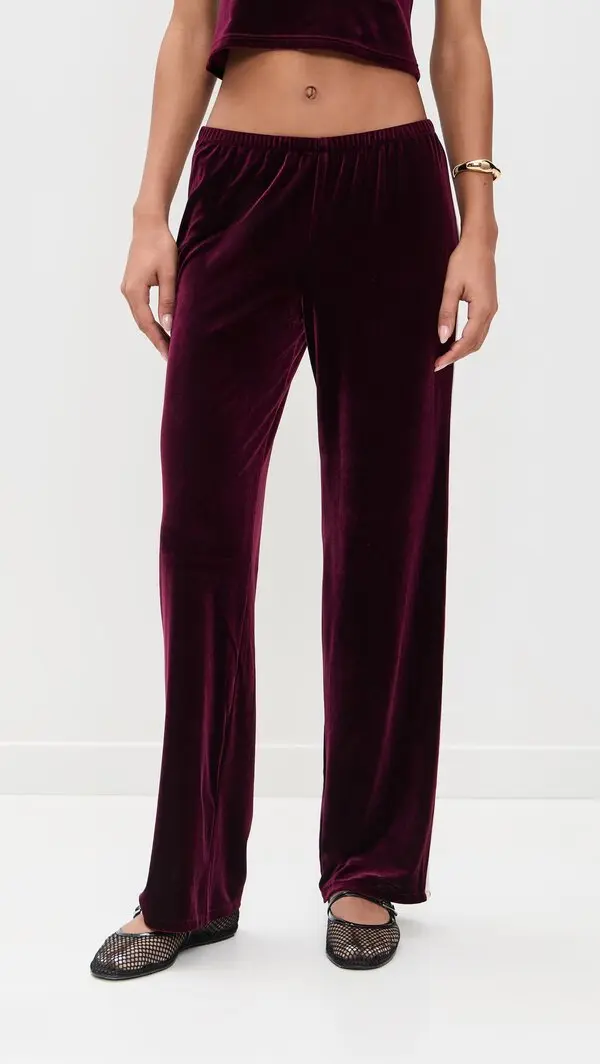 LE BOP Paige Velvet Pants