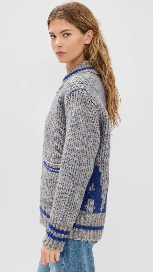 BAILEY ROSE Apres Ski Collared Zip-up Sweater
