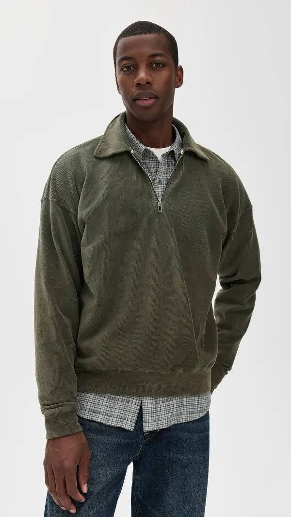 ASHER Claude Quarter Zip Sweatshirt