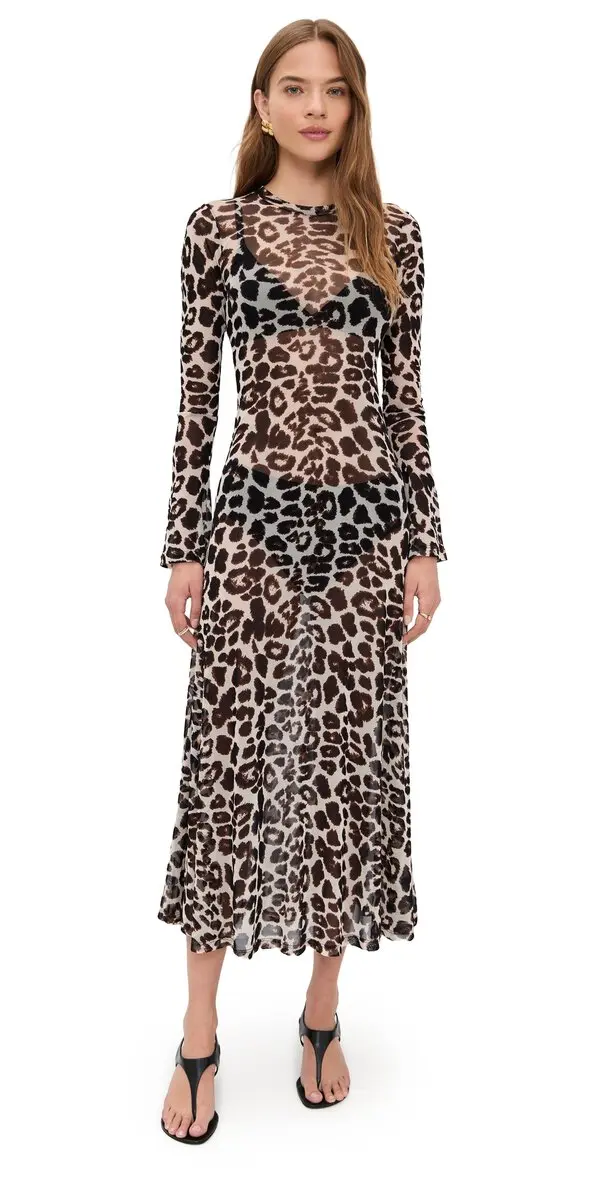 LE BOP Hattie Maxi Dress - Leopard