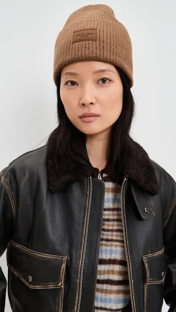 Rag & Bone Blake Beanie - Camel