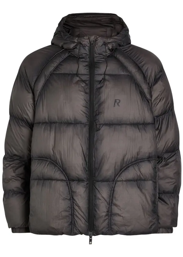 REPRESENT Hooded Nylon Jacket - Black