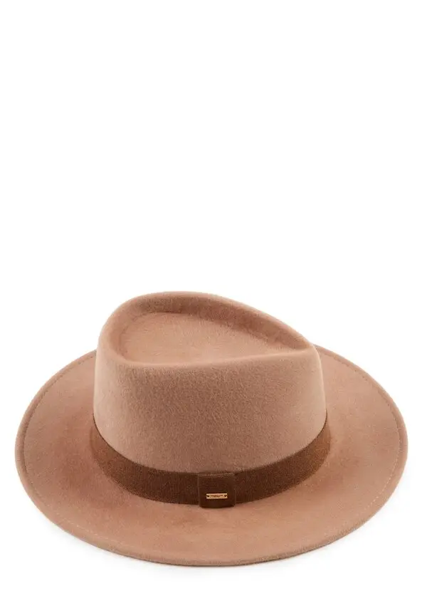 Eugenia Kim Blaine Wool Fedora Hat - Camel