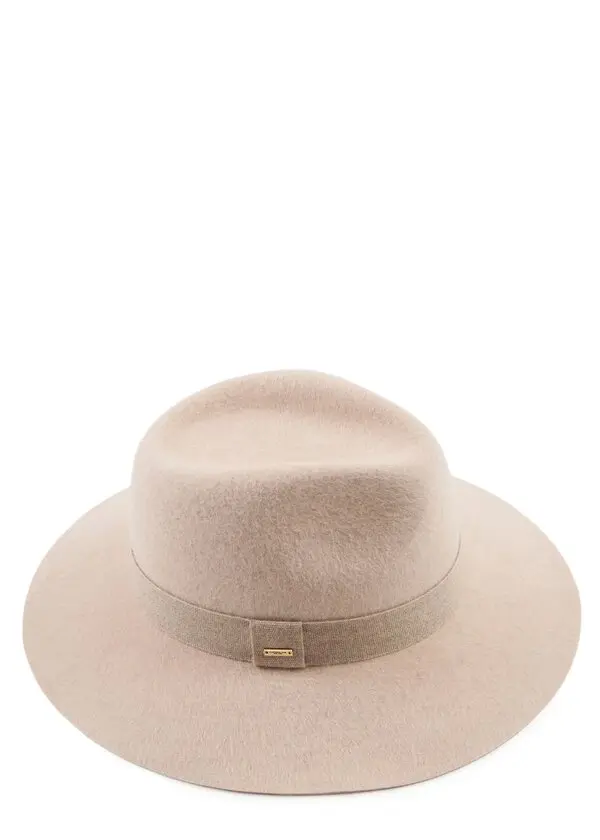 Eugenia Kim Georgina Wool Fedora Hat - Beige