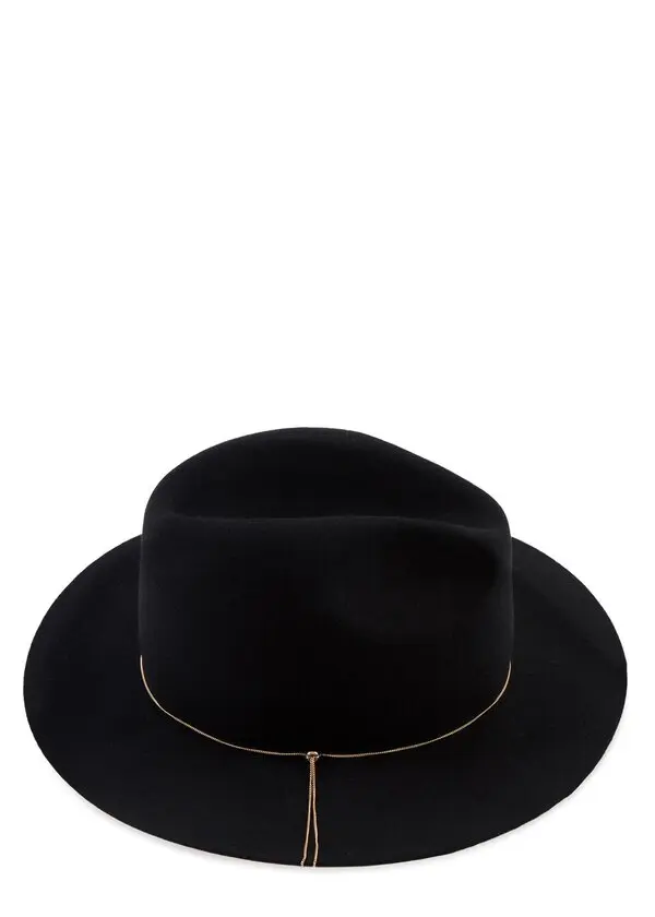 Eugenia Kim Sandy Wool Fedora Hat - Black