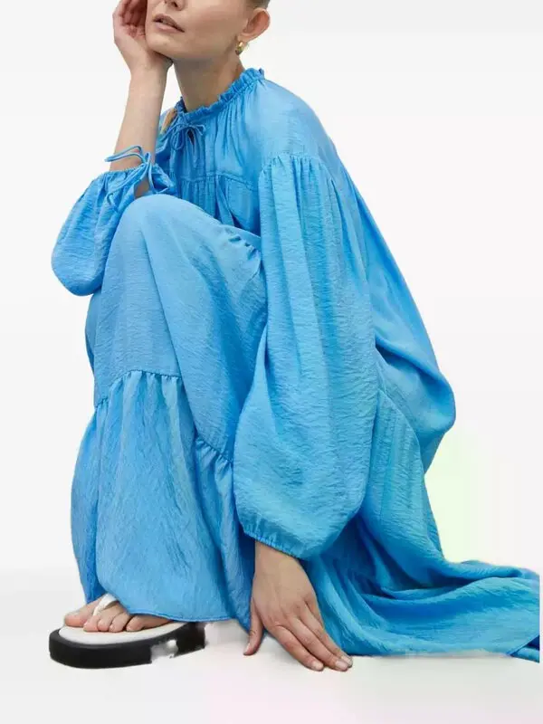 Day Birger Et Mikkelsen Ruffled Tiered Maxi Dress - Blue