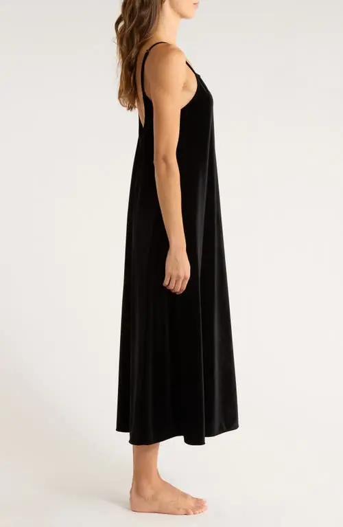 Natori Natalie Open Back Velvet Nightgown