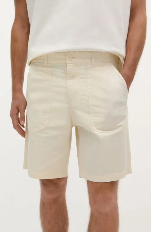SCALPERS Cotton Bermuda Shorts - Cream