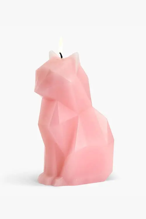 54CELSIUS Pyropet Kisa Cat Candle - Light Pink