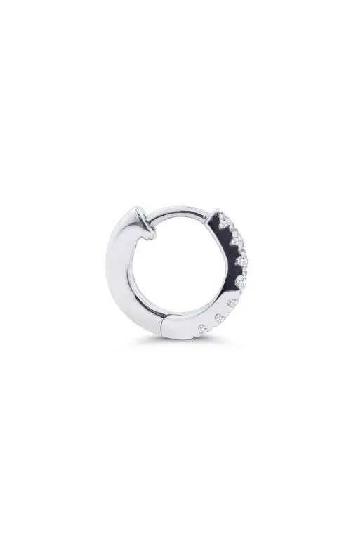 SEED2STONE Pavé Diamond Hoop Earrings - White Gold