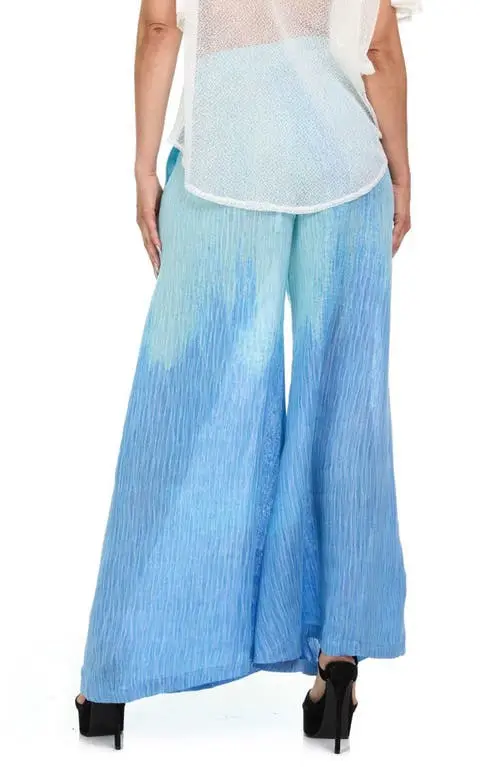 KAHINDO Flared Ombre Organza Trousers